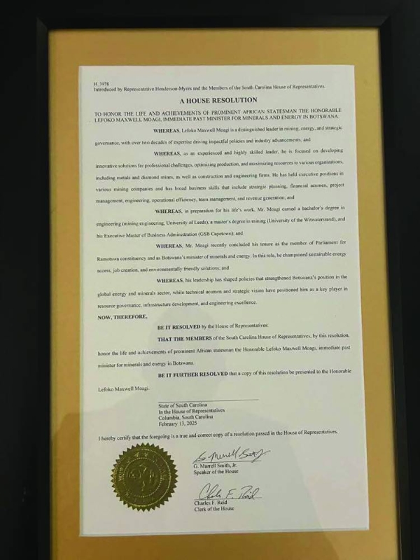 Lefoko Moagi recognised for visionary leadership and advocacy for ...